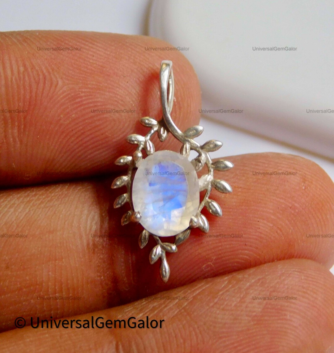 Collier en pierre de lune naturelle • Pendentif pierre de lune en ...