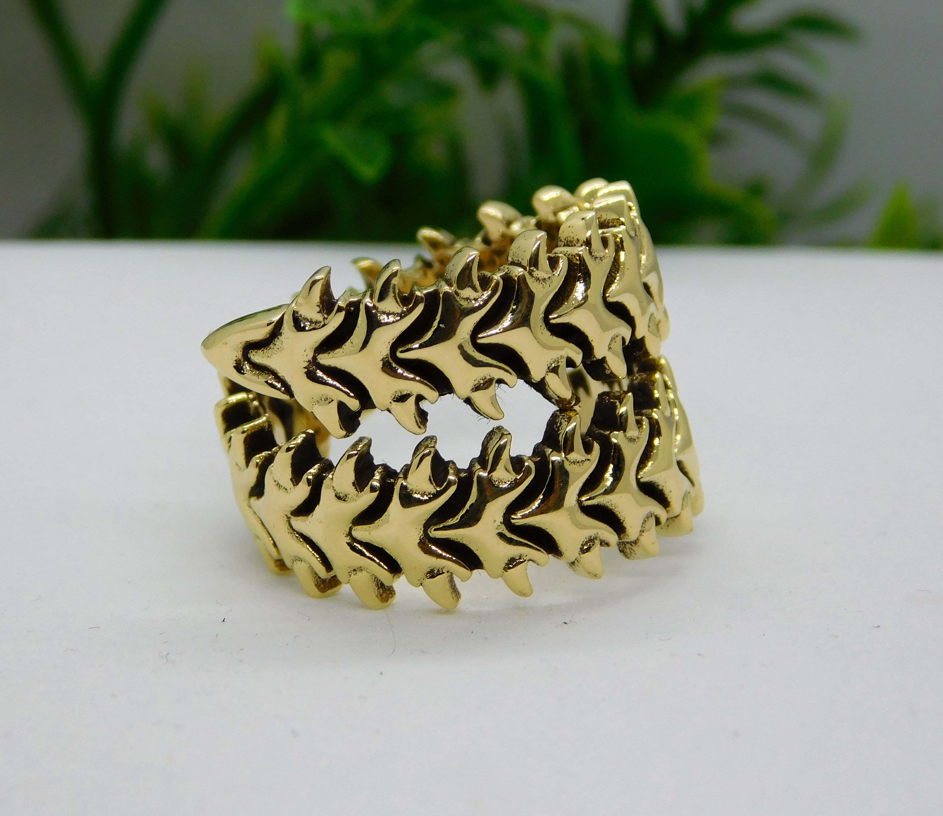 Gold Centipede Ring•statementring•spiral Geometry Ring•swirl Ring ...