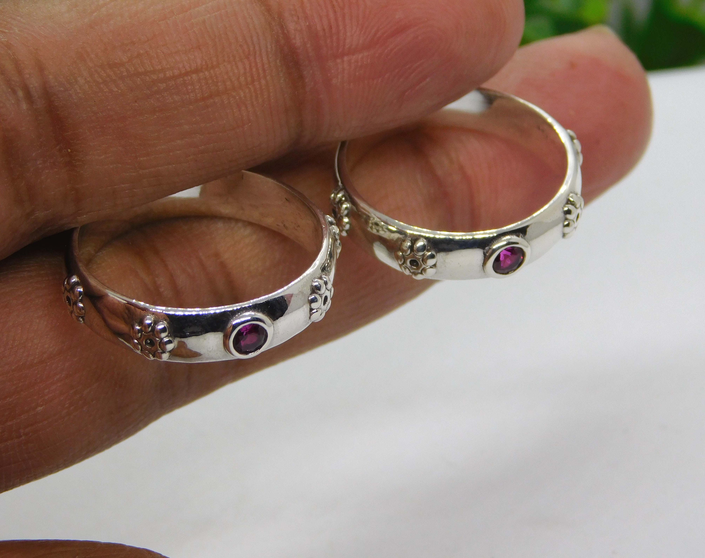 Silver Castle Ringred Gem Ringblue Gem Ringcouple Ring Set Cosplay ...