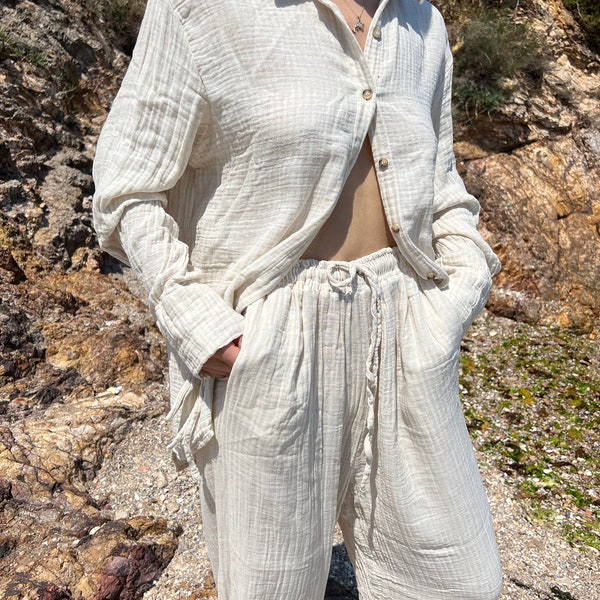 Women Linen Set - Etsy