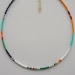 Summer Boho Choker, Multi Color Vsco Necklace, Summer Jewelry, Summer ...