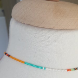 Summer Boho Choker, Multi Color Vsco Necklace, Summer Jewelry, Summer ...