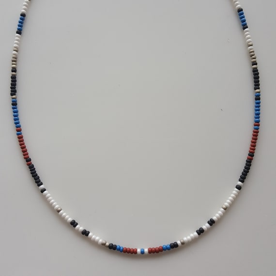 Men's seed bead necklace store
