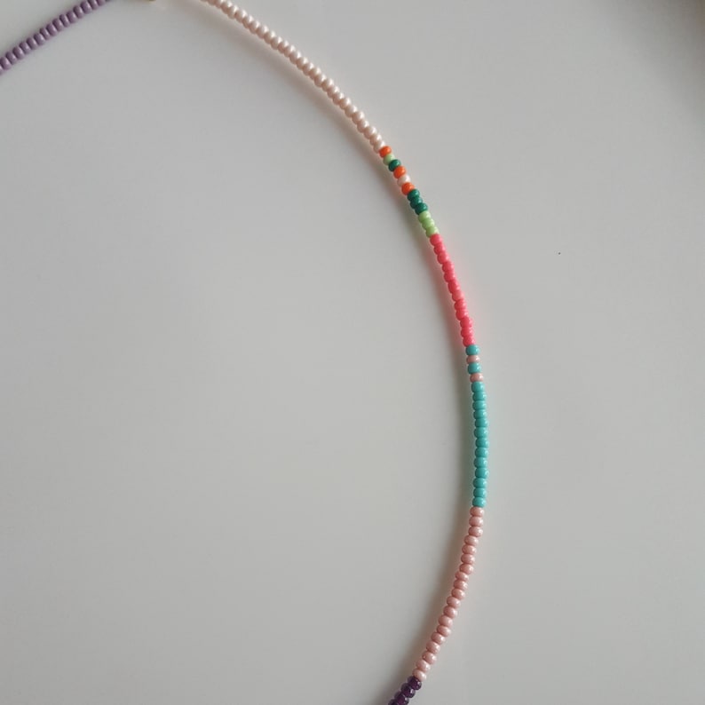 Summer Seed Bead Necklace Seed Bead Friendship Necklaces - Etsy