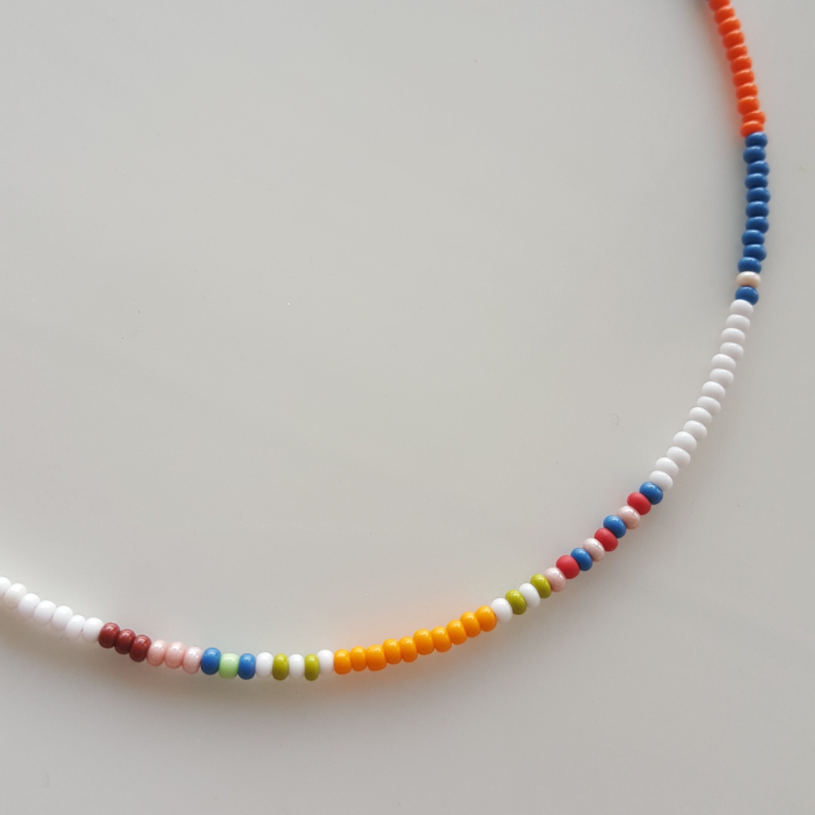 Tiny Small Bead Necklace Colorful Necklace Bead Choker - Etsy