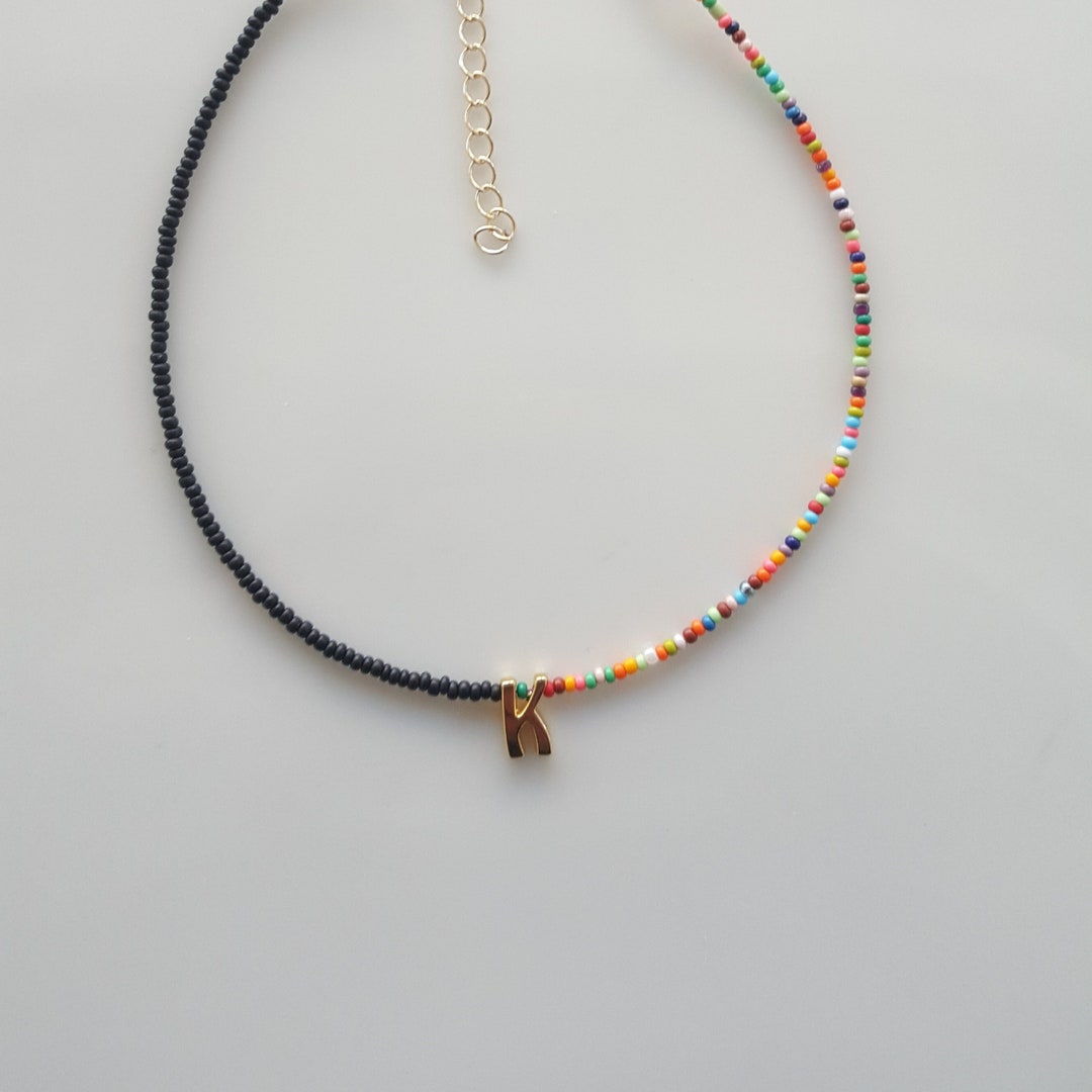 Personalized Gold Letter Medallion Alphabet Necklace Gift for - Etsy