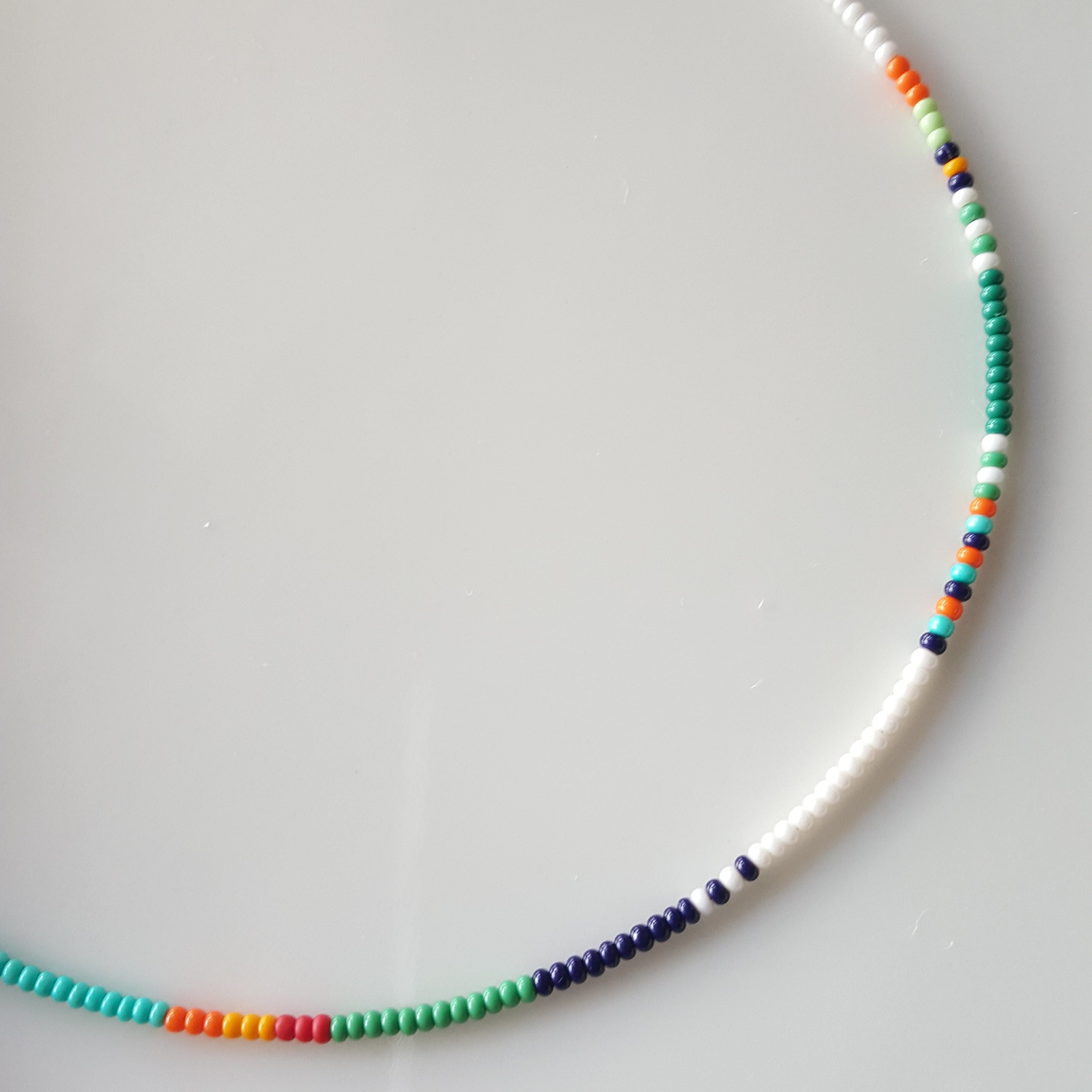 Summer Boho Choker, Multi Color Vsco Necklace, Summer Jewelry, Summer ...