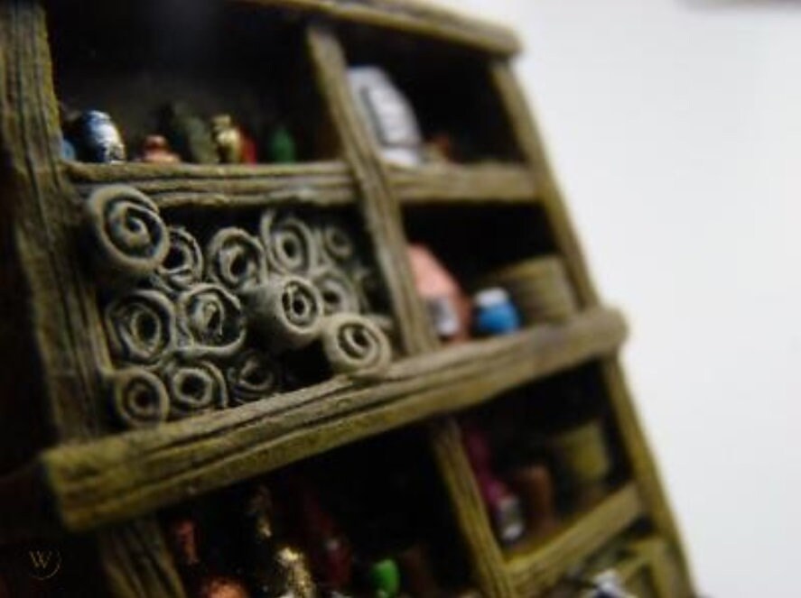 Dwarven Forge Miniature Hand-painted Bookshelf 1 Painted Terrain ...