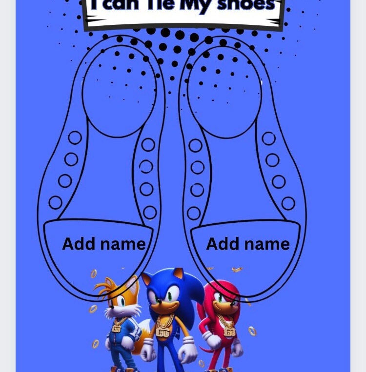 I Can Tie My Shoes Activity Board /editable/download - Etsy