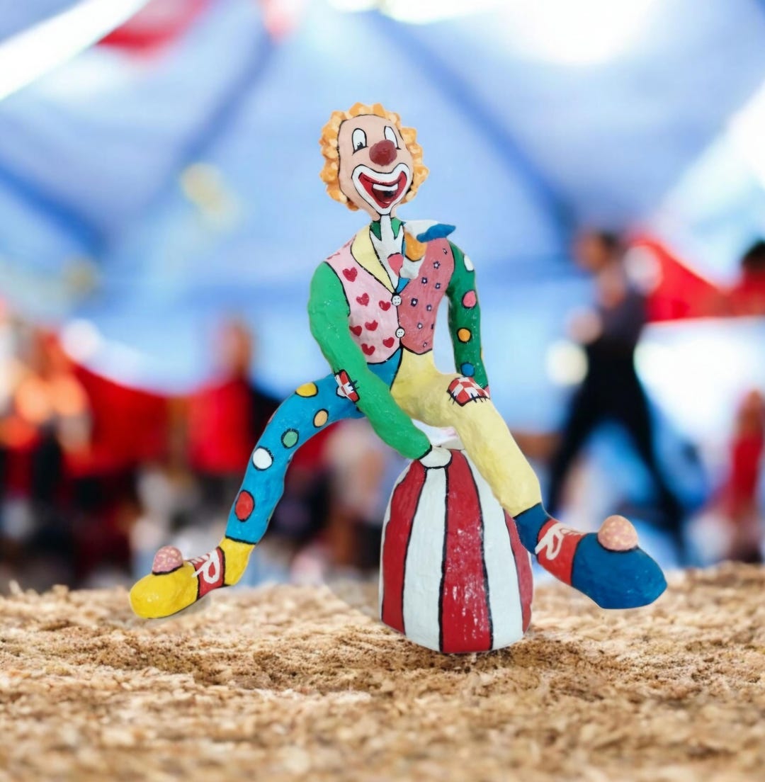 Clown Pop Art Acrobatic Sculpture Circus Character - Etsy Australia