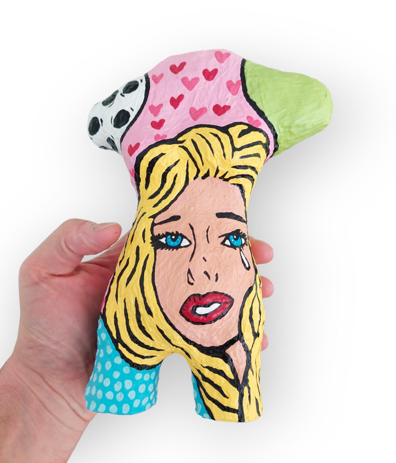 Female Torso Pop Art Sculpture - Etsy