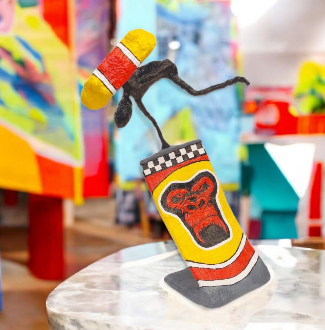 Sculpture Pop Art Acrobatics Halfpipe Decoration Figure Skateboarder - Etsy