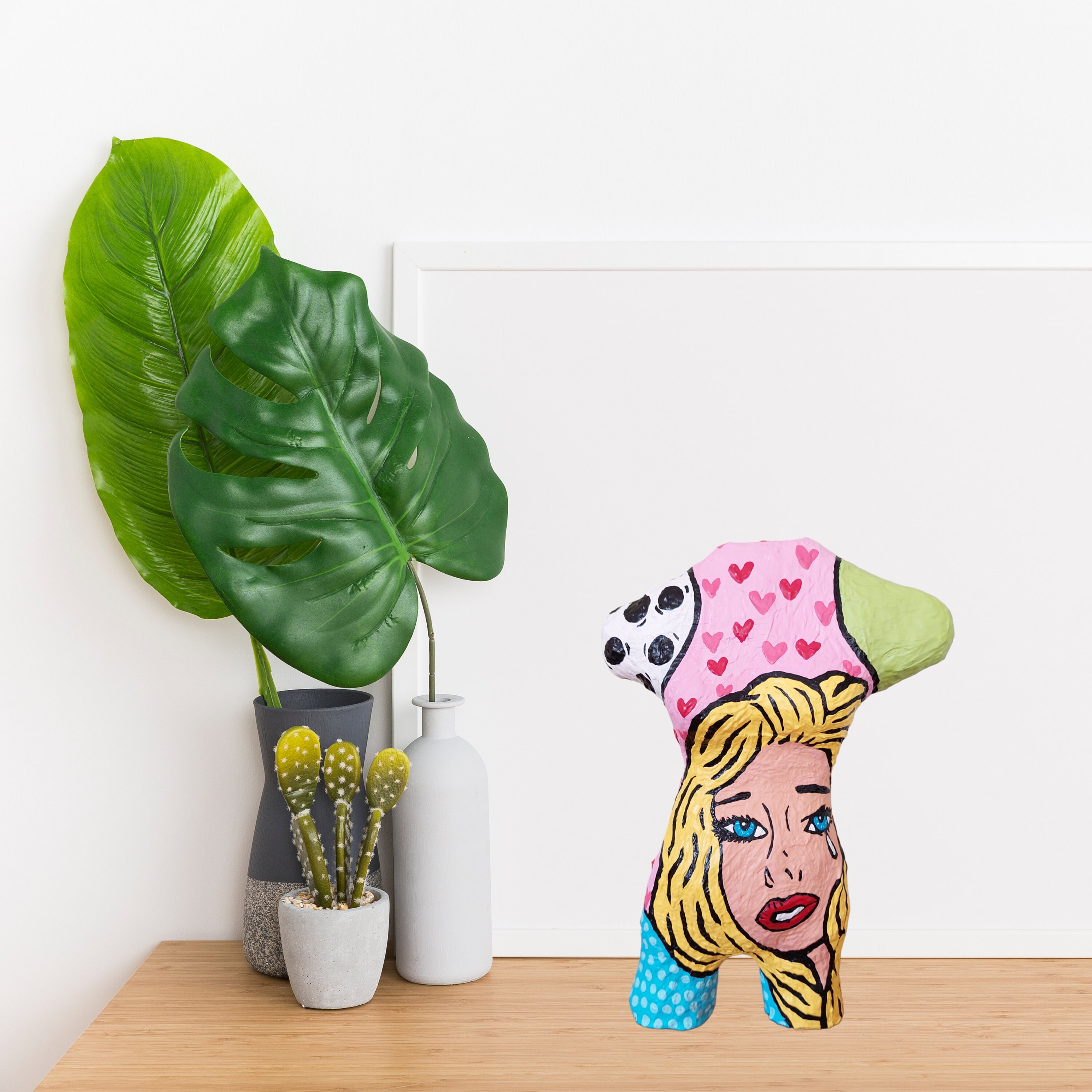 Female Torso Pop Art Sculpture - Etsy