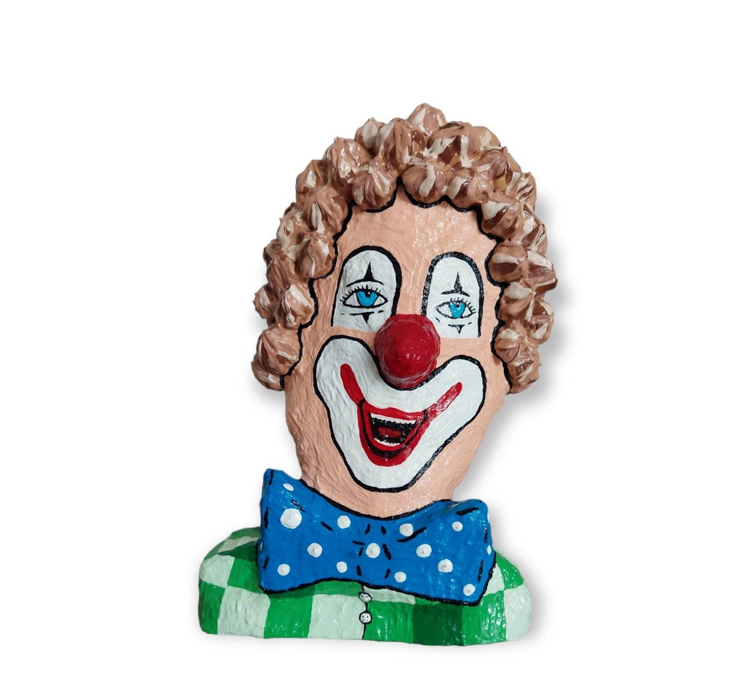 Bust Sculpture Pop Art Circus Clown Torso Single Piece - Etsy