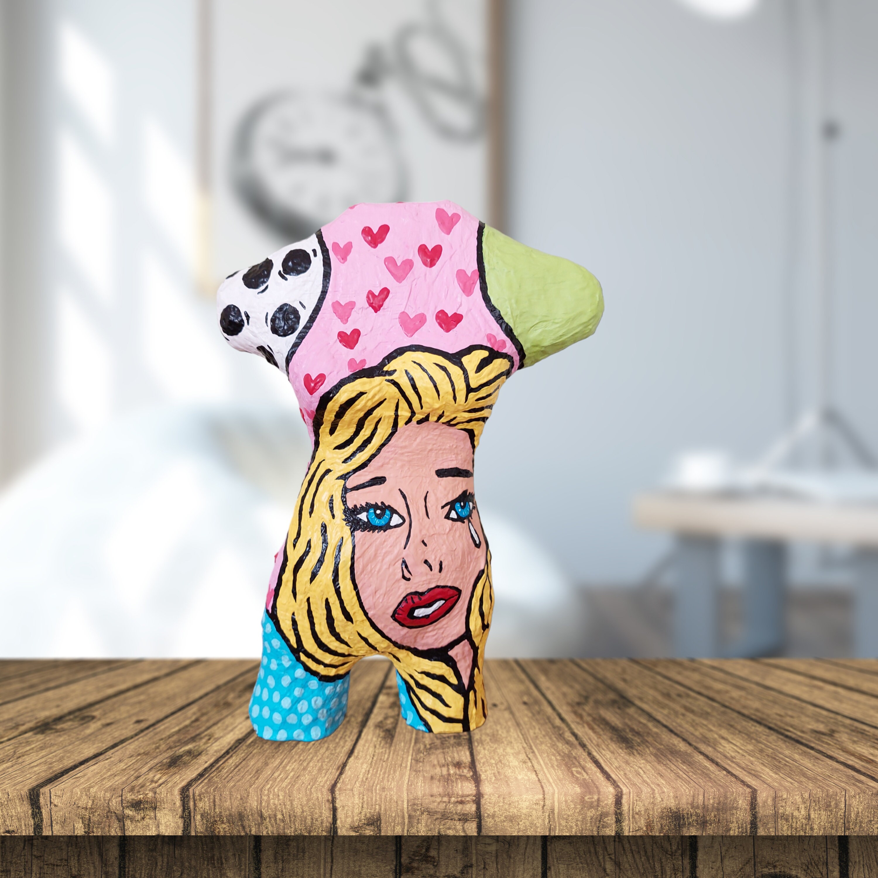 Female Torso Pop Art Sculpture - Etsy