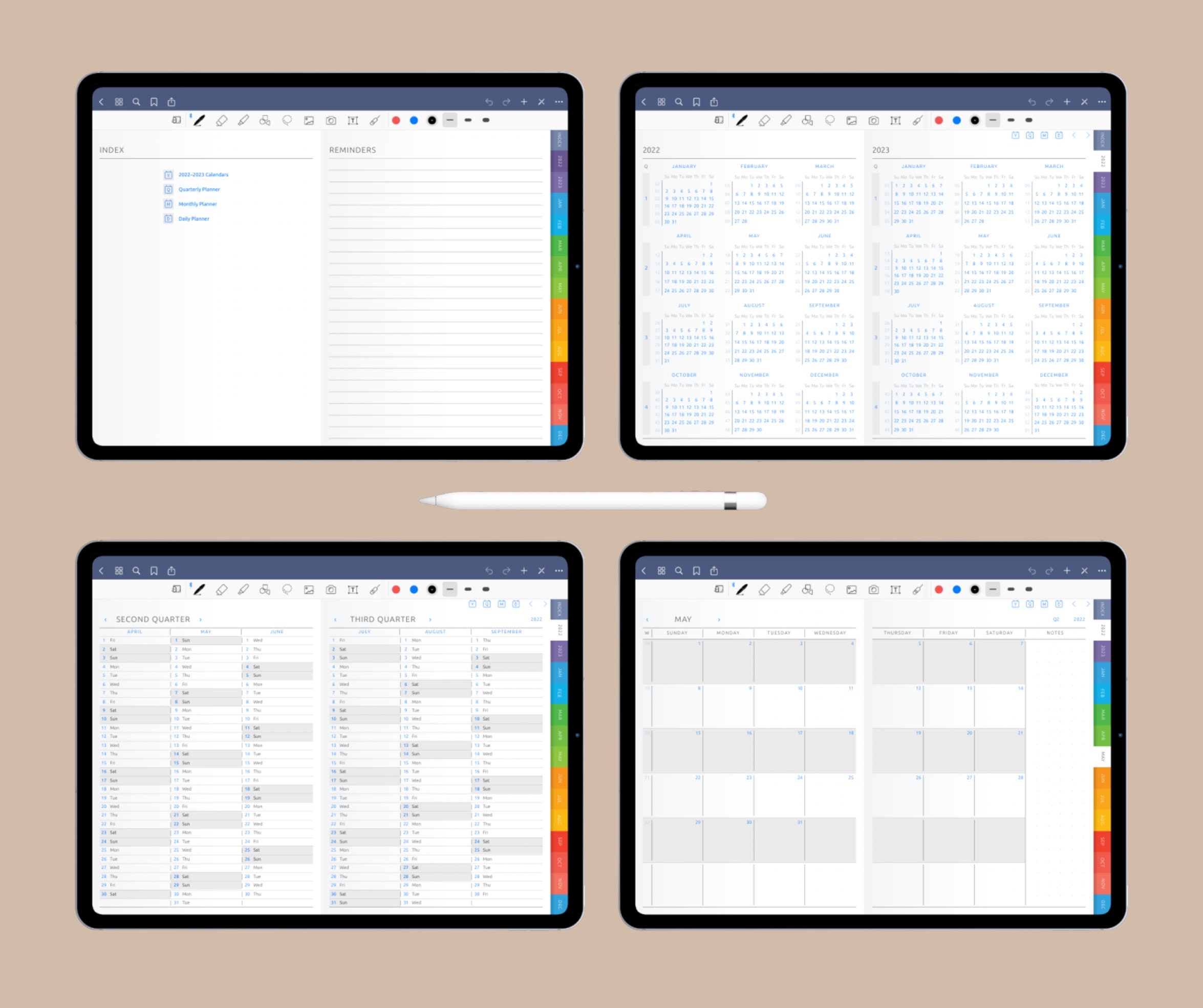 Digital Daily Journal Planner - Goodnotes - Notability - Xodo ...