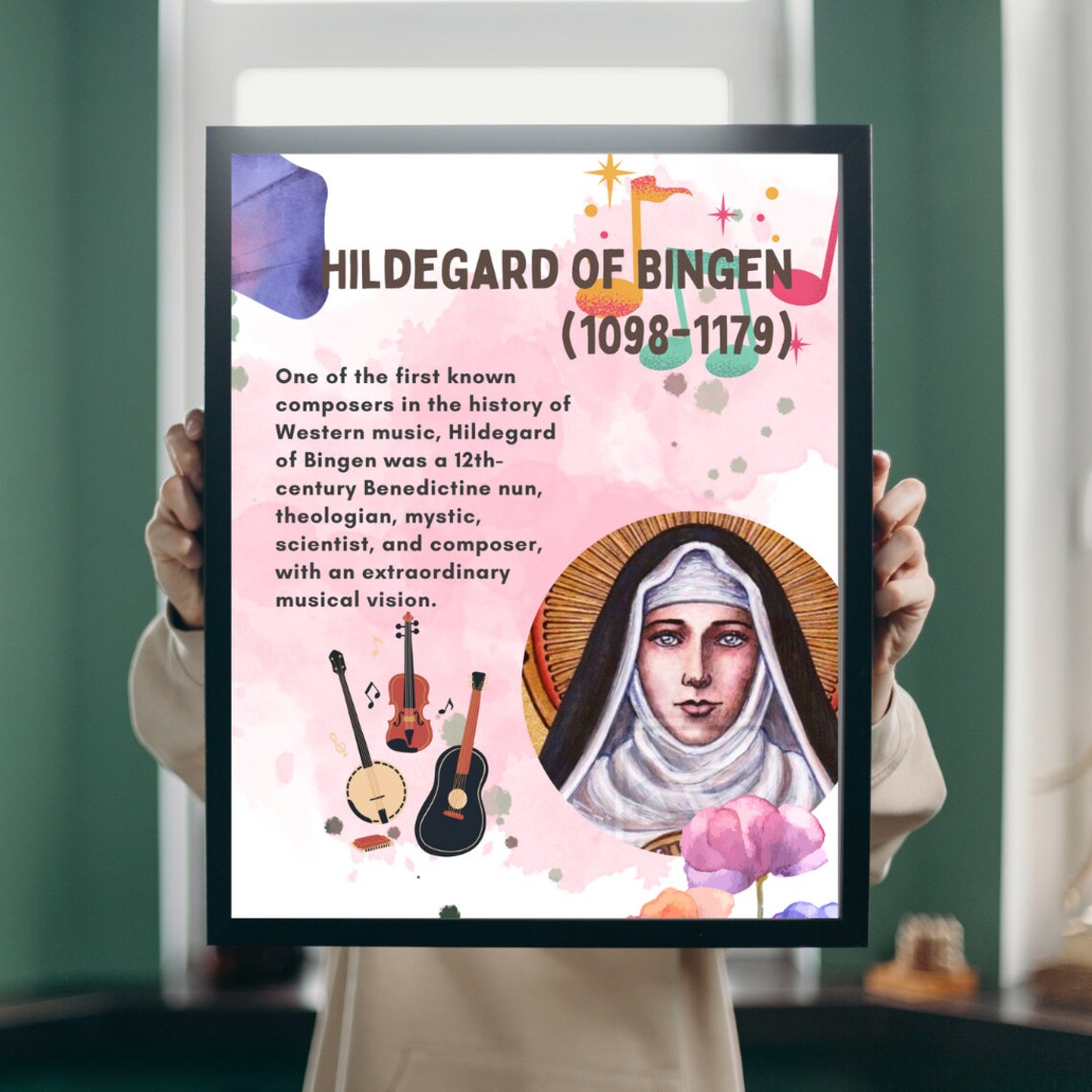 Famous Women Musicians Posters set of 8 Printable, Science Classroom ...