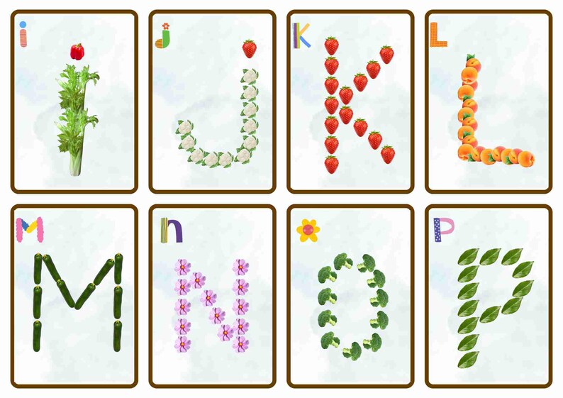 Nature Alphabet Posters | Printable Digital Download Natural Early ...