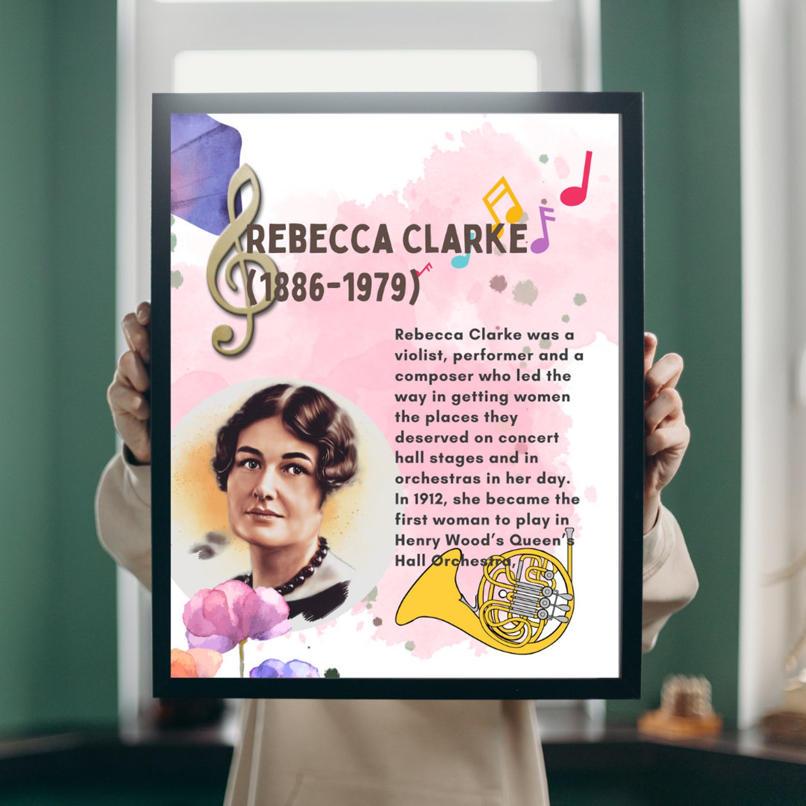Famous Women Musicians Posters (set of 8) Printable, Science Classroom ...