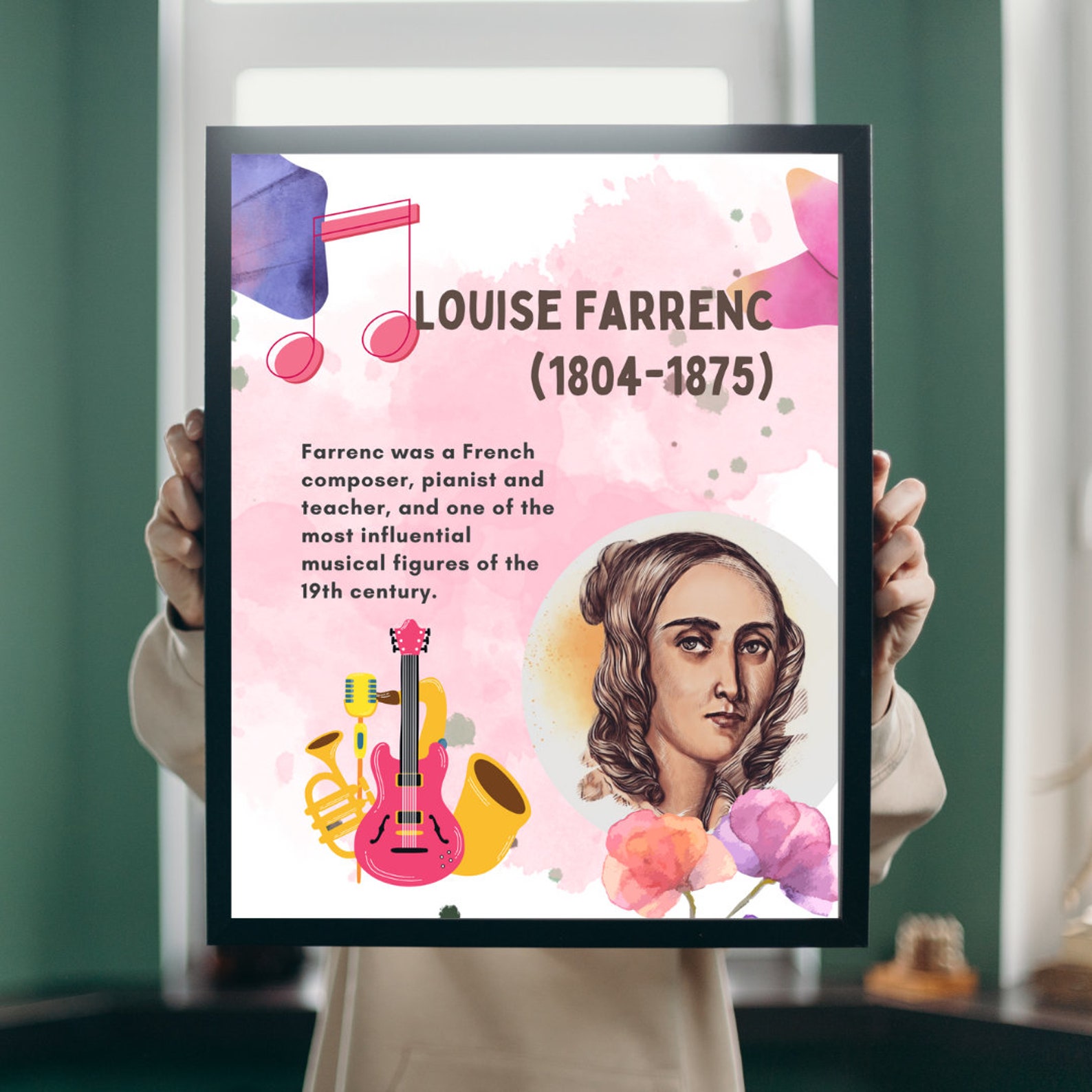 Famous Women Musicians Posters set of 8 Printable, Science Classroom ...