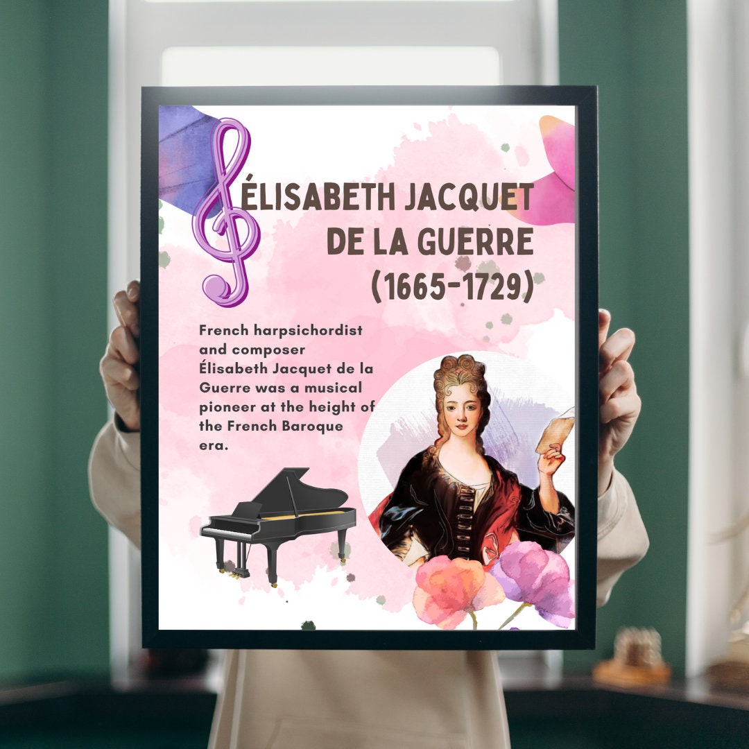 Famous Women Musicians Posters set of 8 Printable, Science Classroom ...