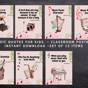 15 Music Instruments Classroom Posters Poster Set | Positive Puns ...