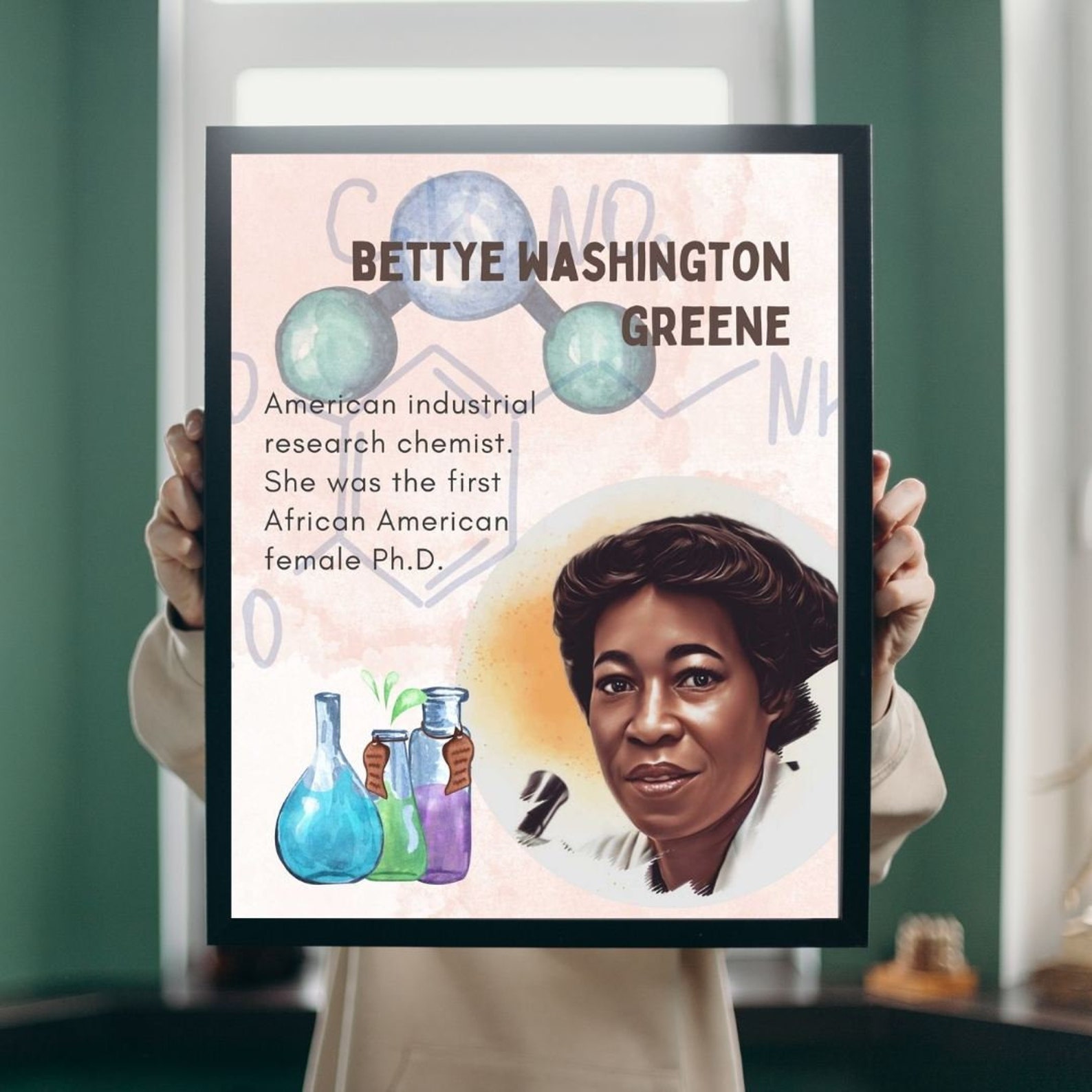 Women in Chemistry Printable (set of 8), Science Classroom Decor ...