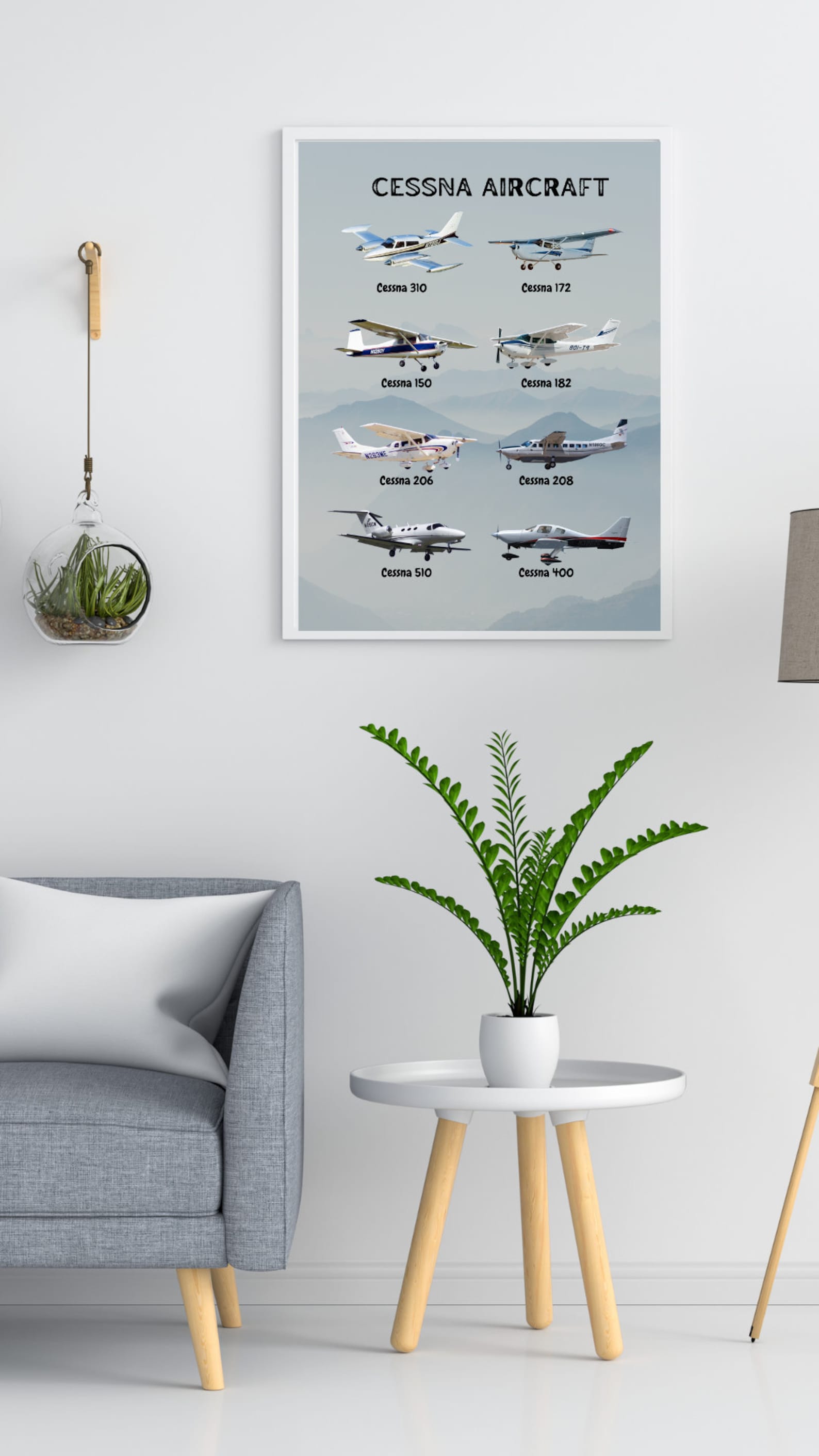 Cessna Aircraft Poster, General Aviation Print, Aviation Poster, Most ...