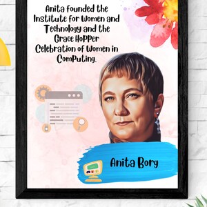 Women in Computer Science (set of 8) Printable, Science Classroom Decor ...