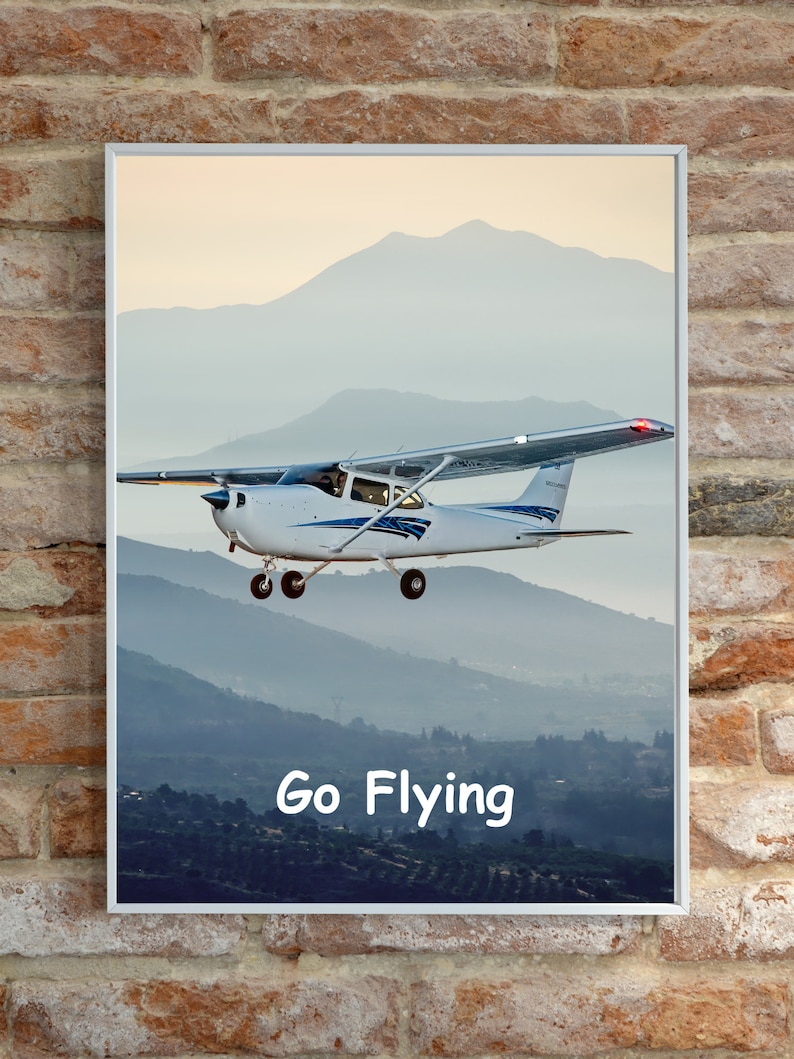 Go Flying Poster, Cessna Plane, Aviation, Adventure, Cessna, Pilot ...