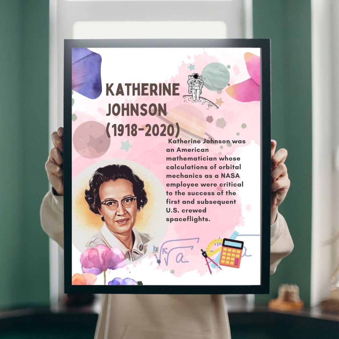 Famous Women Mathematicians Posters (set of 8) Printable, Science ...