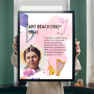 Famous Women Musicians Posters (set of 8) Printable, Science Classroom ...