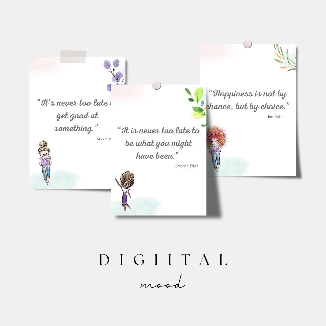 Minimalist Quotes Art Set - A Collection of 8 Minimalist and Modern ...