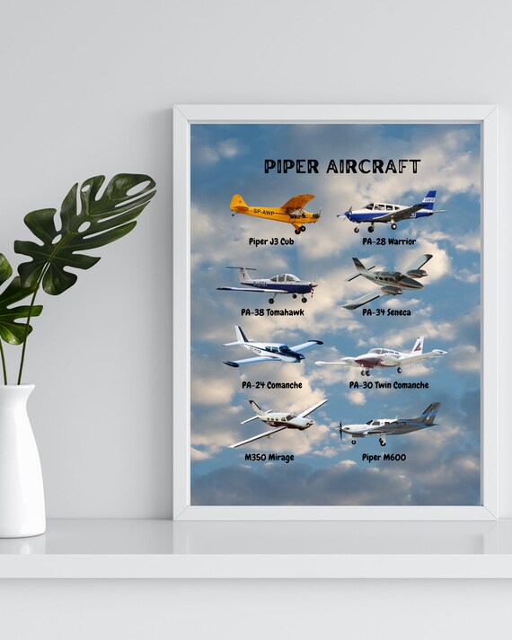 Piper Aircraft Poster General Aviation Print Aviation - Etsy
