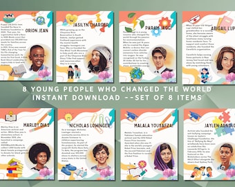 Kids Who Changed the World Bulletin Board | Kid Leaders Inclusion ...