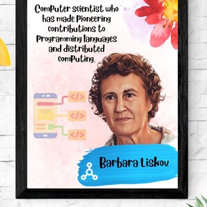 Women in Computer Science (set of 8) Printable, Science Classroom Decor ...