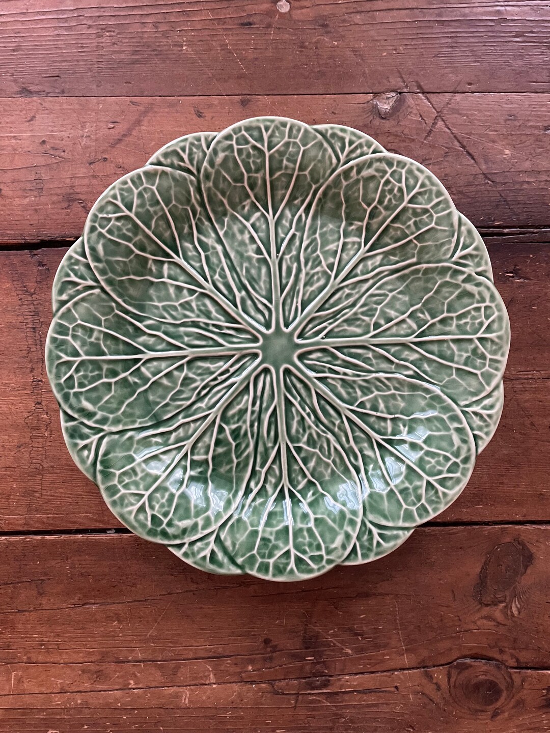 Cabbage Pattern Plate, Green, Ceramic, Cabbage Dish - Etsy