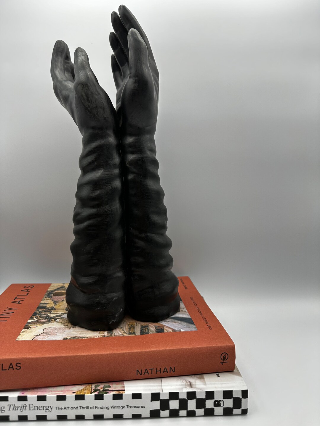 Black Ceramic Long Gloves Hand Statue, Decorative Statuette, Hand ...