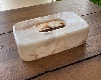 Marble Tissue Box - Etsy