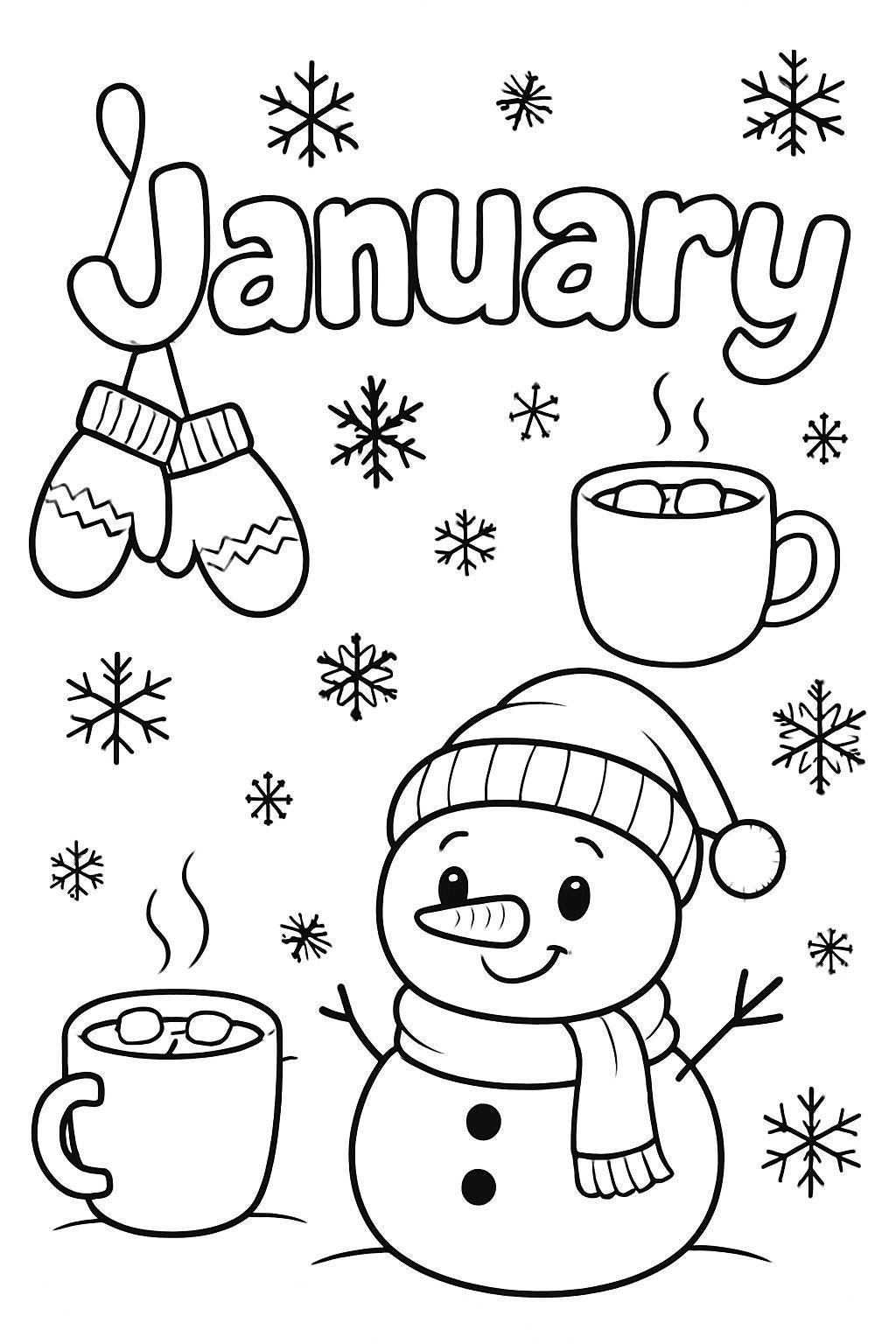 Seasonal Coloring Book: 12 Months Printable Activity Pages (PDF ...