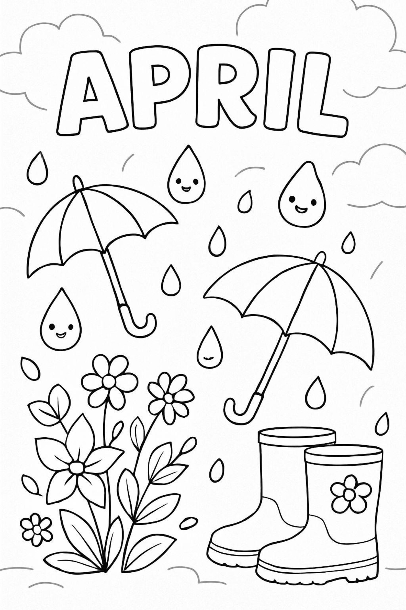 12 Months Coloring Pages Bundle Seasonal Printable Coloring Book for ...