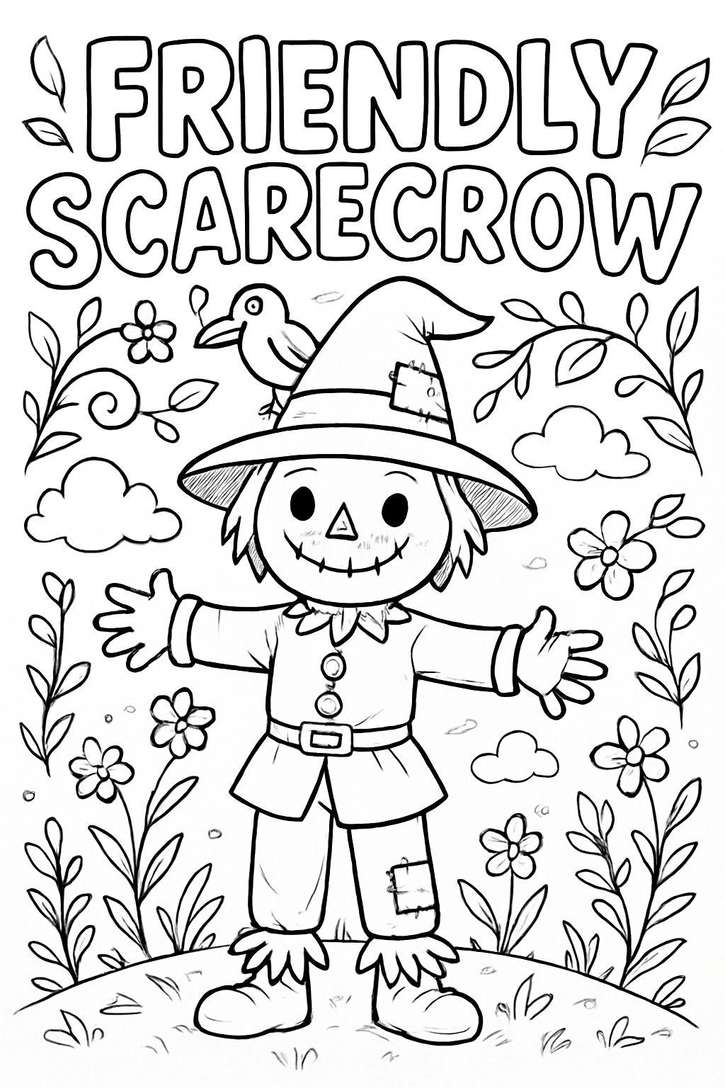 Fall Coloring Pages for Kids | Autumn Animals & Leaves (PDF Pattern) - Etsy