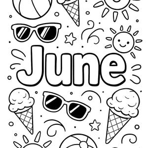 12 Months Coloring Pages Bundle Seasonal Printable Coloring Book for ...