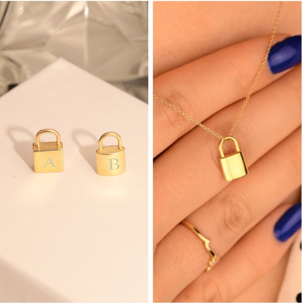 Padlock Necklace - Etsy