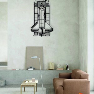 Space System Aircraft Silhouette Metal Wall Art | Airplanes Wall Art ...