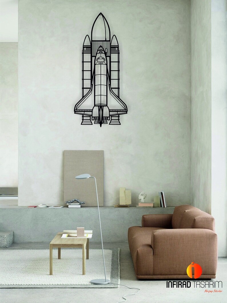 Space System Aircraft Silhouette Metal Wall Art | Airplanes Wall Art ...