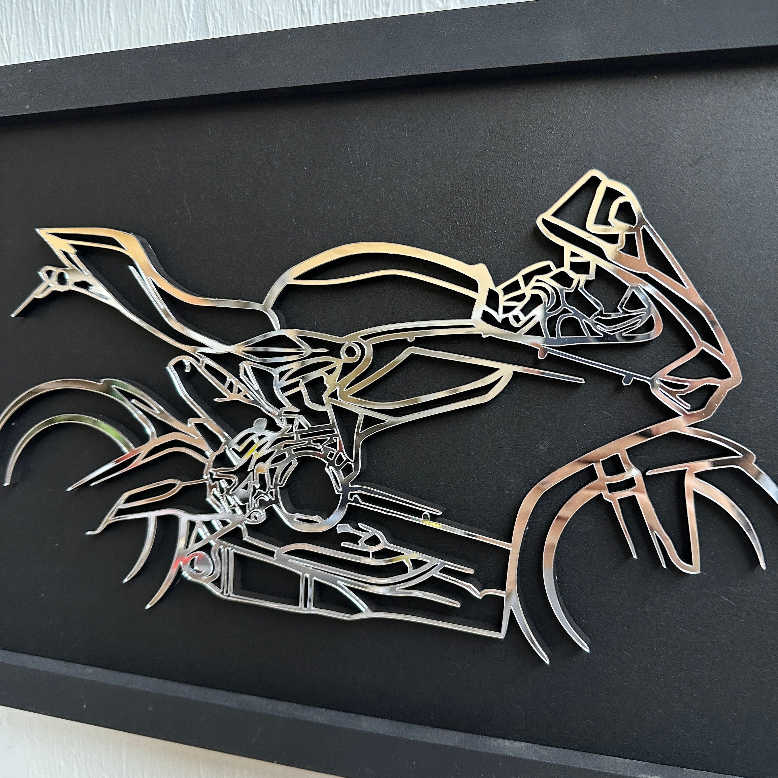 Wood Wall Art | Motorcycle Wall Decor | Custom Motorcycle Wall Art ...