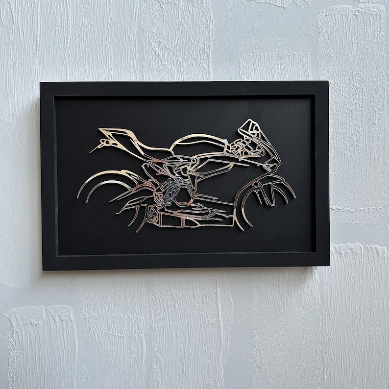 Wood Wall Art | Motorcycle Wall Decor | Custom Motorcycle Wall Art ...