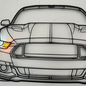 Neon Car Metal Wall Art | Car Wall Art | Gift for Car Lovers | Metal ...