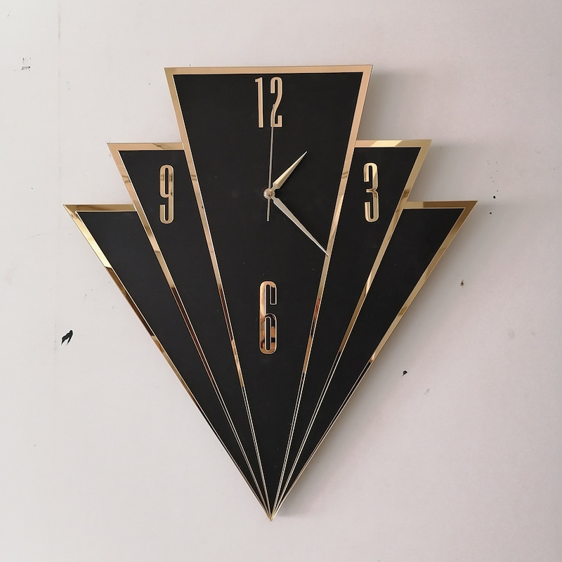 Art Deco Wall Clock - Etsy